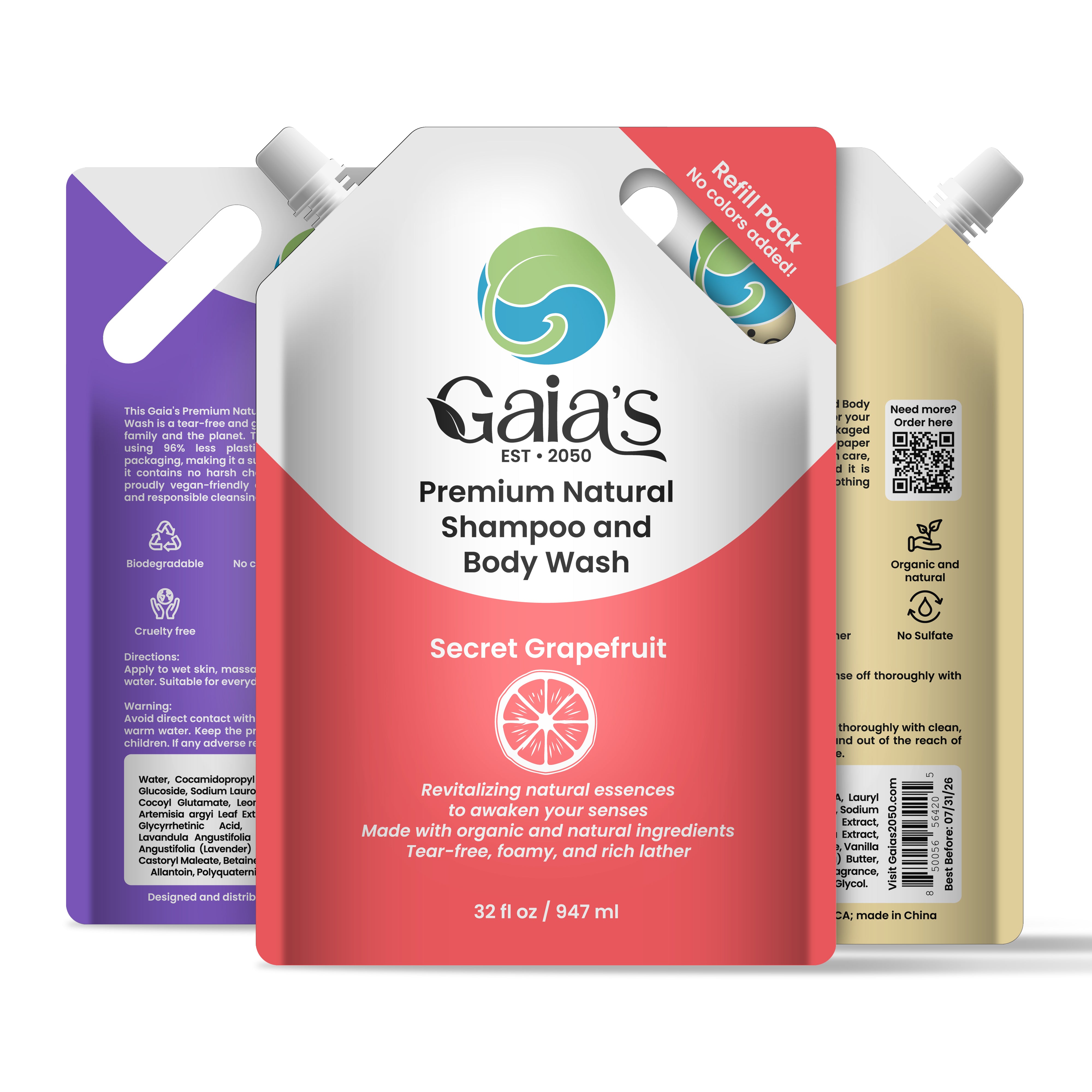 Premium Natural Shampoo and Body Wash – Gaia's